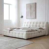 China Double Frame White Berber Fleece Bread Hotel Beds Living Room Furniture for sale