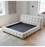 China Double Frame White Berber Fleece Bread Hotel Beds Living Room Furniture for sale