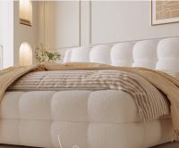 China Double Frame White Berber Fleece Bread Hotel Beds Living Room Furniture for sale
