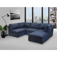 China Practical Antiwear Modern Modular Sofa , Foldable Sectional Couch With Chaise for sale