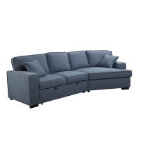 China European Style Modern Corner Sofa Bed With Tea Table Contemporary for sale