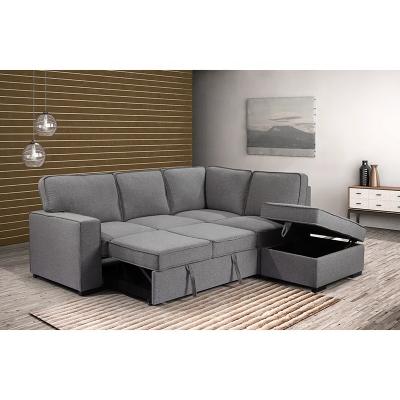 China OEM/ODM Newest design sofa cover set L shaped fabric sofa Sleeper corner Pull out sleeping sofa bed for sale