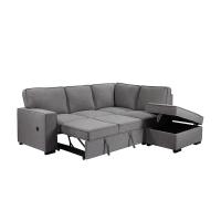 China OEM/ODM Newest design sofa cover set L shaped fabric sofa Sleeper corner Pull out sleeping sofa bed for sale