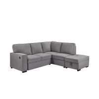 China OEM/ODM Newest design sofa cover set L shaped fabric sofa Sleeper corner Pull out sleeping sofa bed for sale