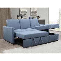 China OEM Wholesales hot selling Living room L shape Corner sofa recliner Sectional storage function  linen fabric sofa bed for sale