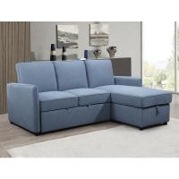 China OEM Wholesales hot selling Living room L shape Corner sofa recliner Sectional storage function  linen fabric sofa bed for sale