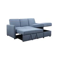 China OEM Wholesales hot selling Living room L shape Corner sofa recliner Sectional storage function  linen fabric sofa bed for sale