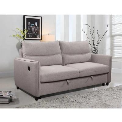 China 3 Seater Sleeping Sofa Back Frame Adjustable Function Comfortable Living Room Sofa Bed for sale