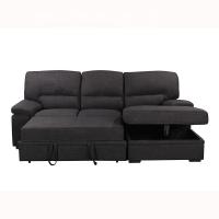 China Classic America style L shape living room sofa strong wood frame high quality fabric sofa set for home big corner sofa for sale