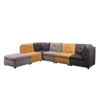 China Top quality home furniture stylish luxury fabric sofas tufted sectional sofa set for living room modular sofa set for sale