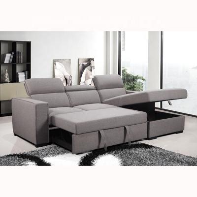 China Sofa Bed Room Sofa Hot Sale Living Room L Shape Corner Pull Out Fabric Modern European Style Fabric+solid Wood 2 Seater+ for sale