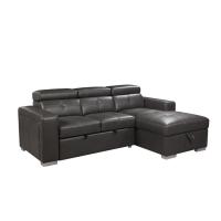 China High quality L shape PU leather sofa bed 2 seats Europe designs modern sofas for living room furniture for sale