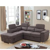 China OEM/ODM Hot selling Design fabric and with stainless steel leg Living Room sleeper  Sofa Set L Shaped corner sofa for sale