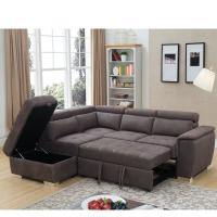 China OEM/ODM Hot selling Design fabric and with stainless steel leg Living Room sleeper  Sofa Set L Shaped corner sofa for sale