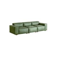 China Customized Living Room Sofa Set High Density Foam Leather Sofa For Apartment Hotel for sale