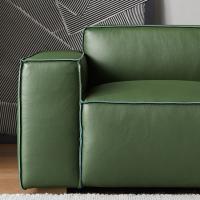 China Customized Living Room Sofa Set High Density Foam Leather Sofa For Apartment Hotel for sale