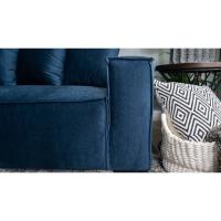China Velvet Upholstery Navy Color Module Sofa Set For Living Room Hotel for sale