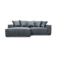 China Wholesales low price couch Grey color fabric solid wood frame+high density foam cum sofa set for living room Apartment for sale