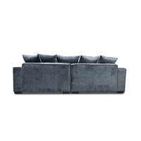 China Wholesales low price couch Grey color fabric solid wood frame+high density foam cum sofa set for living room Apartment for sale