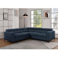 China Manufacturer Furniture Simple Luxury L shape couch Corner sofa set High Quality Blue Technology fabric living room for sale