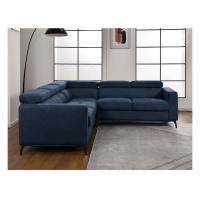 China Manufacturer Furniture Simple Luxury L shape couch Corner sofa set High Quality Blue Technology fabric living room for sale