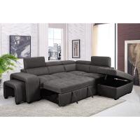 China OEM/ODM Furniture Manufacturer Couch Living room L shaped sofa Modern foldable corner sofa sleeper cum bed with Storage for sale