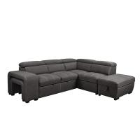 China OEM/ODM Furniture Manufacturer Couch Living room L shaped sofa Modern foldable corner sofa sleeper cum bed with Storage for sale