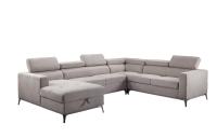 China OEM/ODM Furniture Manufacturer Modern Living room sofa fabric sectional sofa couch with headrest and storage for sale