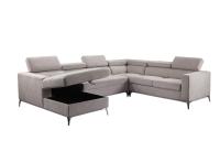 China OEM/ODM Furniture Manufacturer Modern Living room sofa fabric sectional sofa couch with headrest and storage for sale