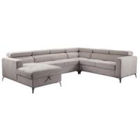 China OEM/ODM Furniture Manufacturer Modern Living room sofa fabric sectional sofa couch with headrest and storage for sale