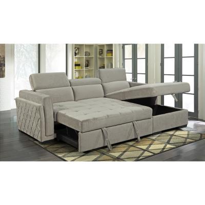 China OEM/ODM Furniture manufacturer Wholesales price sofa set modern L shape sofa bed with multi functions for sale