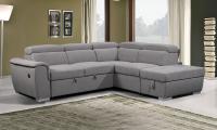 China Capri 3 Modern Home Furniture Sectional Sleeper Sofas Adjustable height Plywood Frame for sale