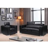 China Modern sofa furniture transformer folding sofa set with arms chair +3seater adjustable headrest functional sofa bed for sale
