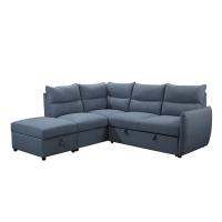 China Modern design home funiture L shape living room sofa office chaise sofa bed with storage box for sale