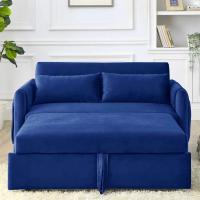 China Cara Furniture Limited living room sofa Gray Color 3S 2S seat upholstered couch foldable Magazine pocket pull out for sale