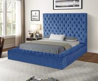 China Cara Furniture Limited factory direct wholesale eucalyptus frame velvet fabric can be customized storage bed room set for sale