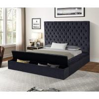 China Cara Furniture Limited factory direct wholesale eucalyptus frame velvet fabric can be customized storage bed room set for sale