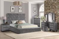 China Cara Furniture Limited factory direct wholesale eucalyptus frame velvet fabric can be customized storage bed room set for sale