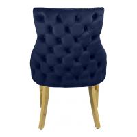 China Dongguan Tianhang Furniture Factory direct chair dining room velvet fabric metal leg can be customized chair dining for sale