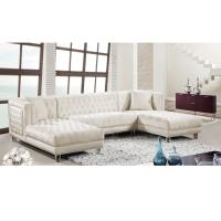 China Durable Breathable Velvet Modular Sofa , Anti Scratch Sofa Bed With Chaise for sale
