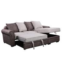 China OEM/ODM High quality Modern home furniture sofa sectional with storage L shaped fabric couch living room sofa bed for sale