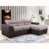 China Hot sale living room sofa set Modern design corner sofa L shape sectional sleeper sofa with storage Custom folding bed for sale