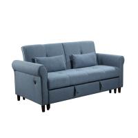 China Nordic Modern sofa set Luxury designs Living room sofa furniture with USB Custom folding bed for sale
