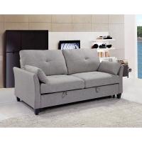 China Furniture Newest design sofa living room multi-functional sofa American style wooden frame fabric sleeper sofa bed for sale
