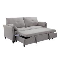 China Furniture Newest design sofa living room multi-functional sofa American style wooden frame fabric sleeper sofa bed for sale