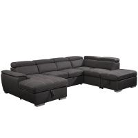 China 2023 Hot selling living room sofas big corner sectional sofa with chaise lounge sleeping multi-function sofa bed for sale