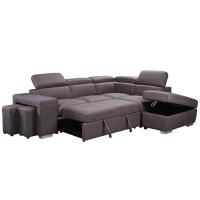 China 2023 best selling sofa good quality furniture living room function sofas with pulled out bed and ottoman Custom sofa bed for sale