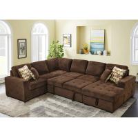 China Most Popular sofa model in America Market OEM ODM cum bed  living room sofa with storage Modern fabrics big U shaped for sale