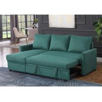 China French Style Modern Simple sofa bed OEM Cheap Price Corner sofa set for Living room Green Color Linen Fabric sleeper sof for sale