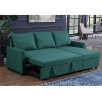 China French Style Modern Simple sofa bed OEM Cheap Price Corner sofa set for Living room Green Color Linen Fabric sleeper sof for sale